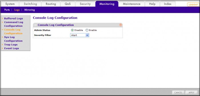 How do I show logging using the web interface on my managed switch? - NETGEAR Support